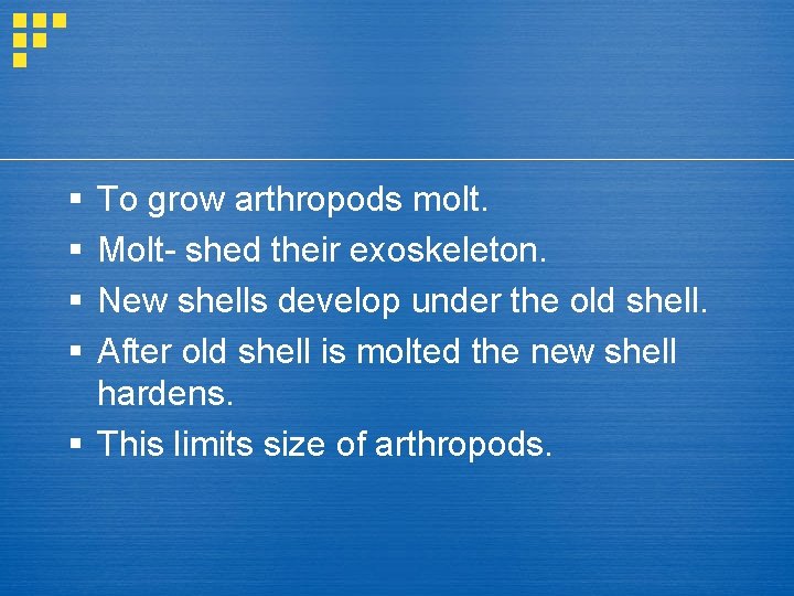 Arthropods Phylum Arthropoda Make up largest phylum of