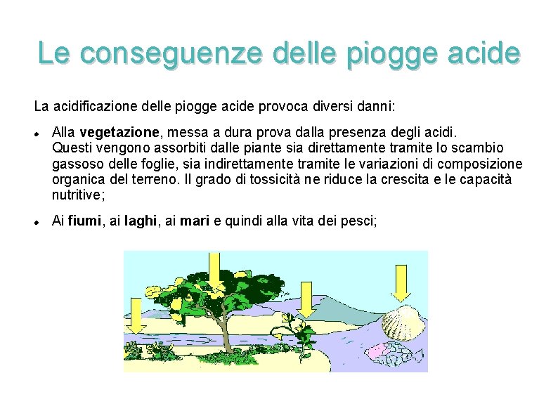 PIOGGE ACIDE Chiara Andraghetti A S 20122013 Cosa