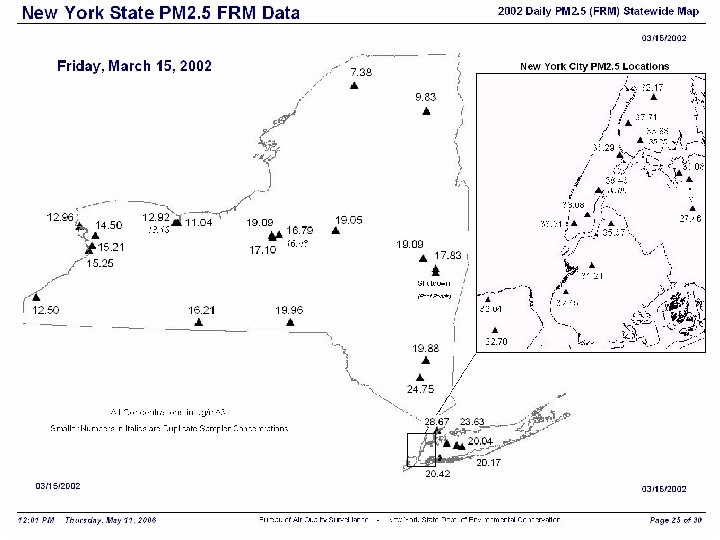Back To Basics PM 2 5 NYSDECs Data