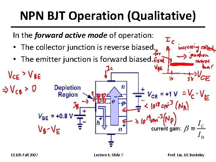 Lecture 4 OUTLINE Bipolar Junction Transistor BJT General