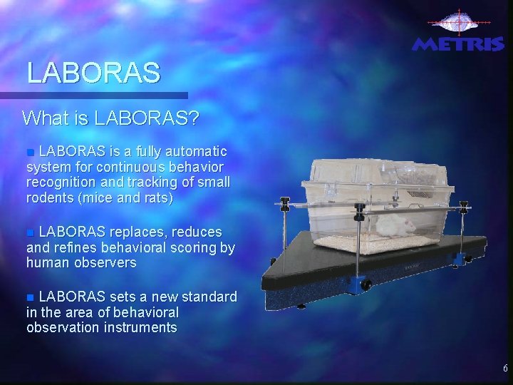 Product Presentation Instruments for Animal Behavioral Research Metris