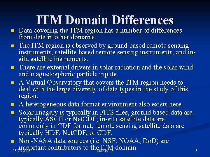 A Virtual Observatory for the IonosphereMesosphere Thermosphere Community