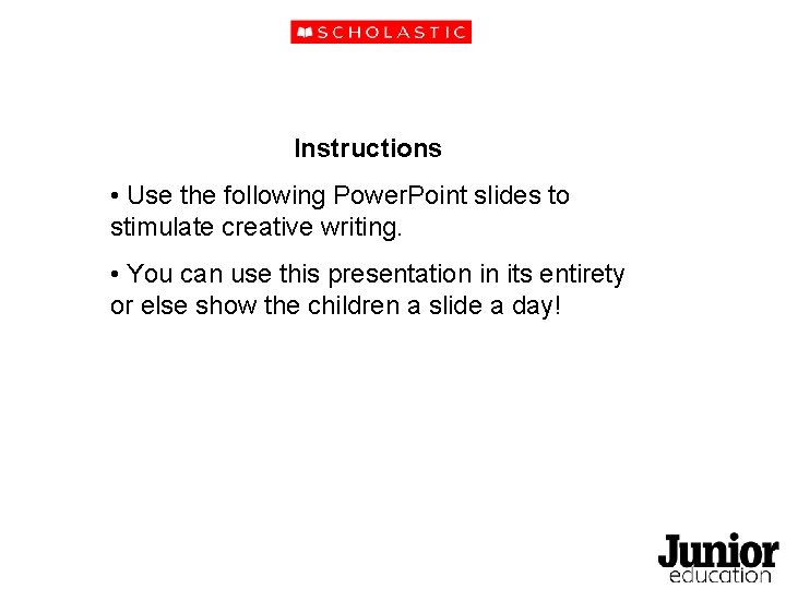 Instructions Use the following Power Point slides to