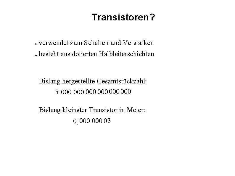 Transistoren Kompaktlabor 2004 Daniel Jnicke Der Transistor Transistor