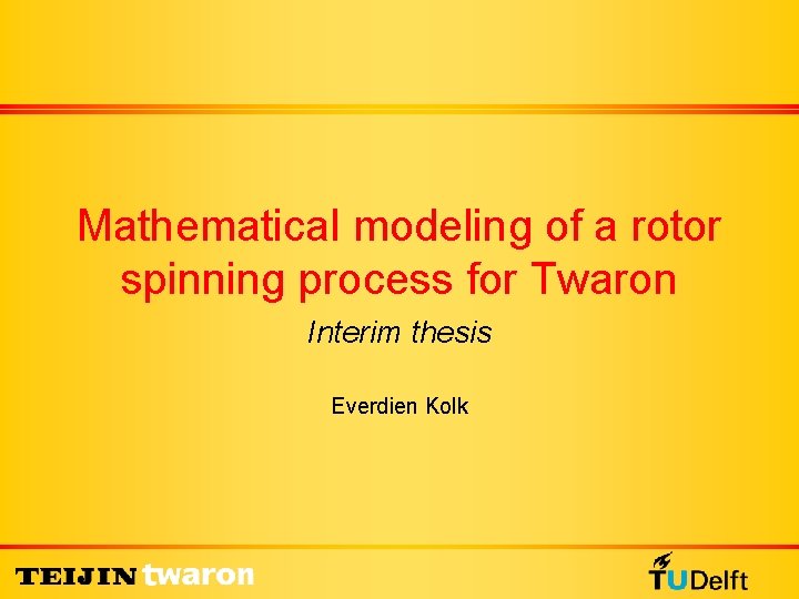 Mathematical modeling of a rotor spinning process for