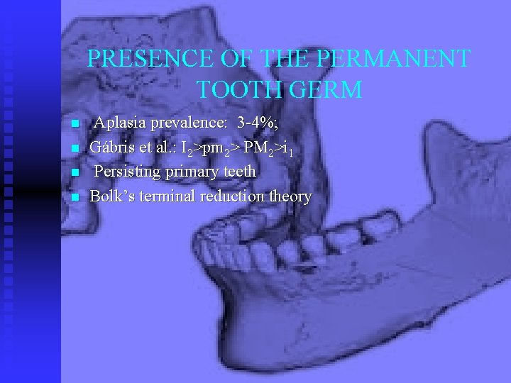 MECHANISM OF SECOND DENTITION Diphyodont and Heterodont humans