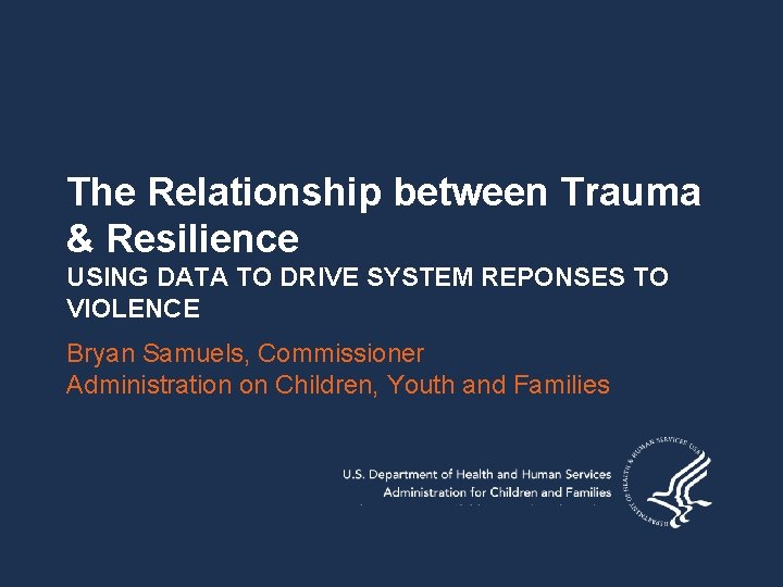 The Relationship between Trauma Resilience USING DATA TO