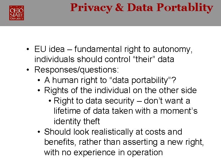 Why the Right to Data Portability Likely Reduces
