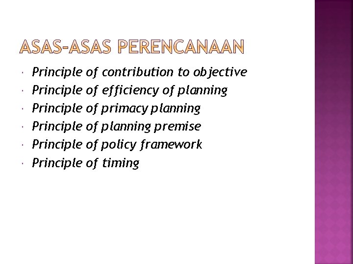PERENCANAAN Perencanaan adalah memilih dan menghubungkan fakta dan