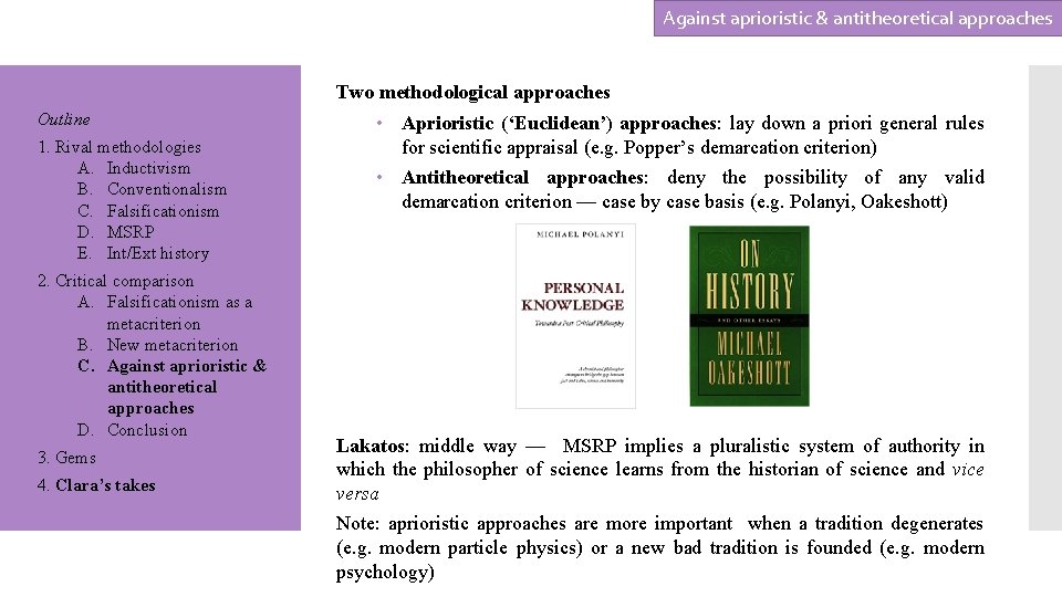 The History of Science and Its Rational Reconstructions