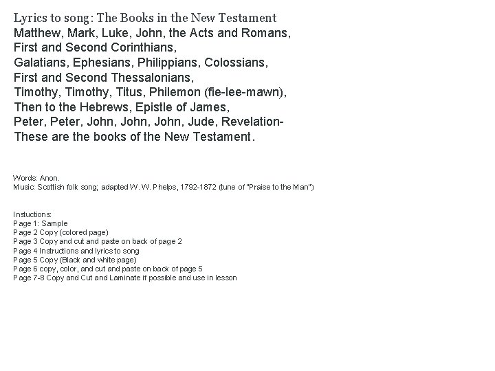 Sample Page Primary 7 Lesson 1 Becoming Familiar