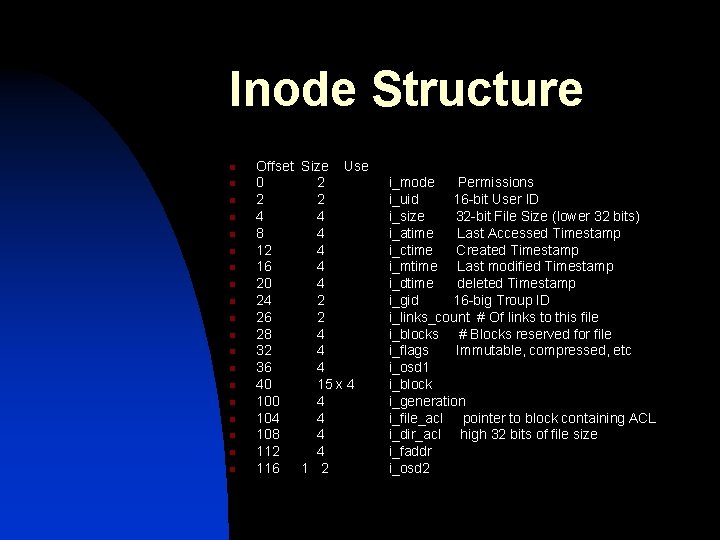 File System Basics Brandon Checketts Some terminology n