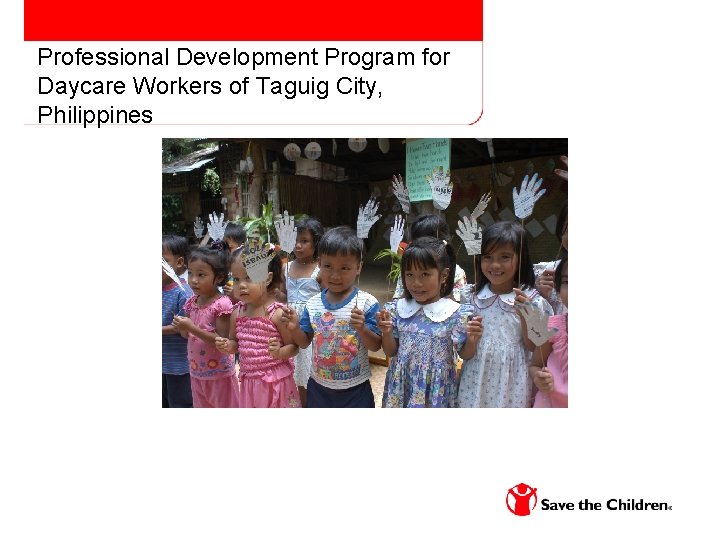 Professional Development Program for Daycare Workers of Taguig