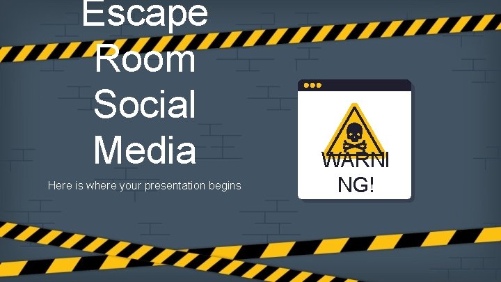 Escape Room Social Media Here is where your
