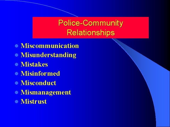 BiasBased Policing Ronald Davis Captain Oakland Police Department