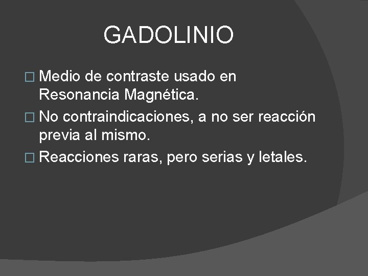 MEDIOS DE CONTRASTE MEDIOS DE CONTRASTE BARIO YODO