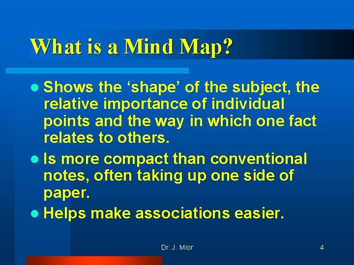 Mind Mapping Mind Map Sample Dr J Mior