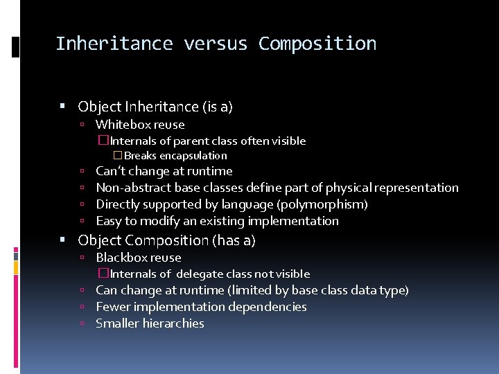 Dont reinvent the wheel DESIGN PATTERNS The Design