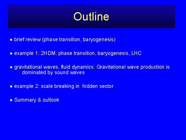 Baryogenesis and Higgs cosmology Stephan Huber University of