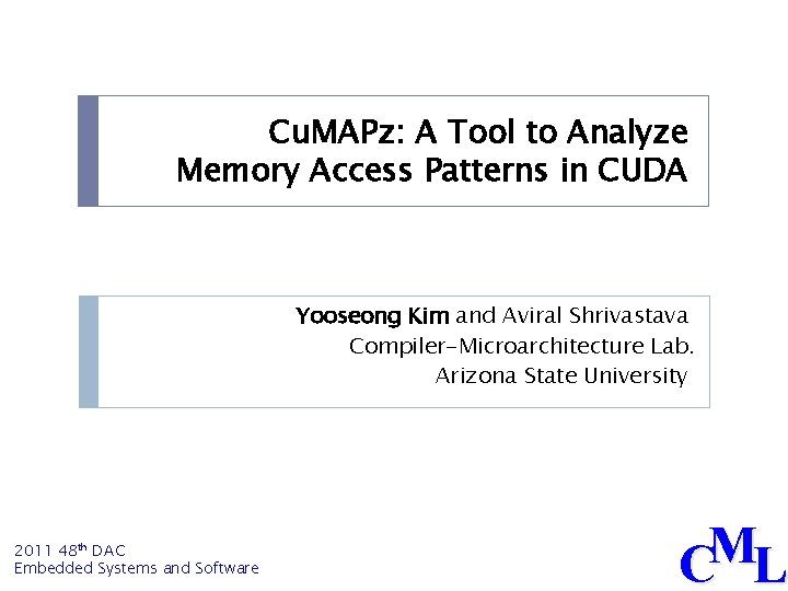 Cu MAPz A Tool to Analyze Memory Access