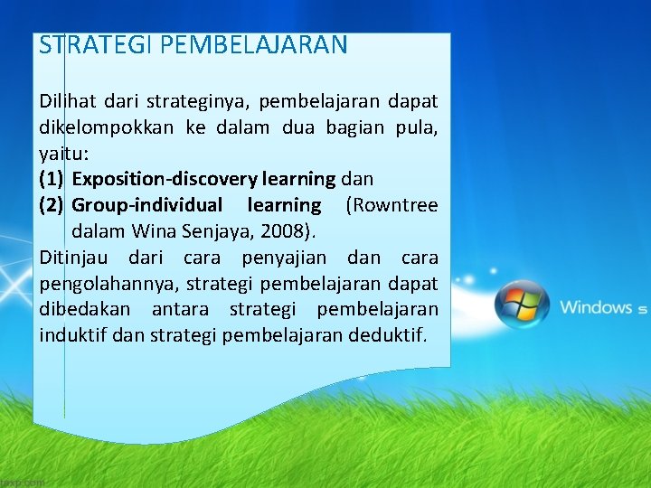 PENDEKATAN STRATEGI METODE TEKNIK TAKTIK DAN MODEL PEMBELAJARAN