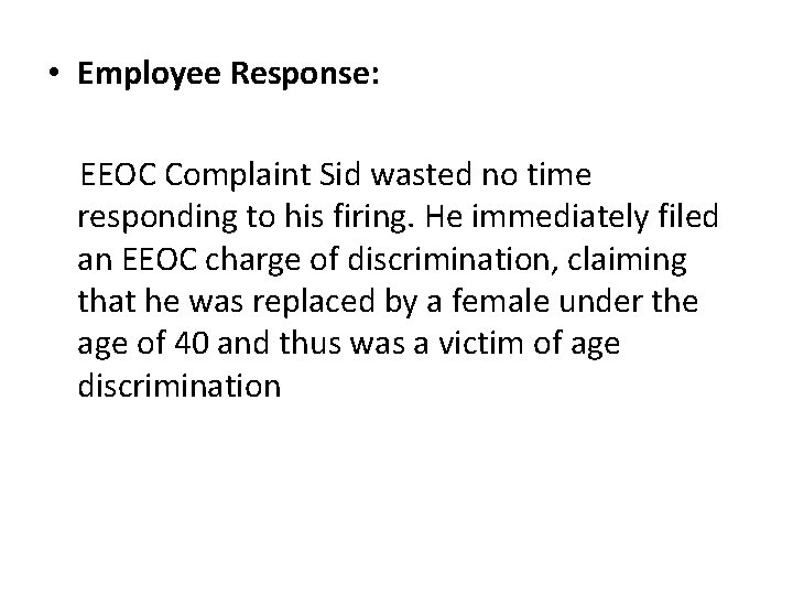 LESSON 10 LO 4 2 Describe the employment