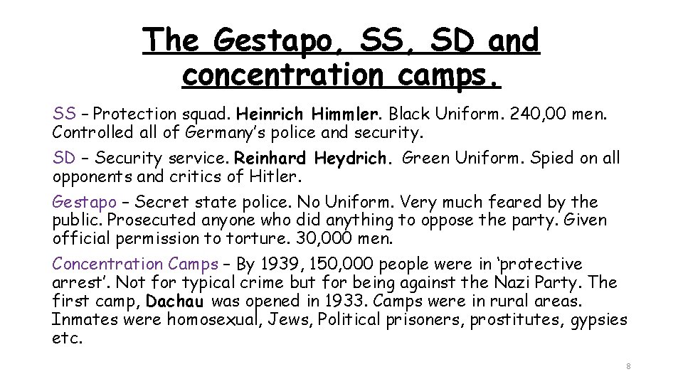 Key topic 3 Nazi control and Dictatorship 19331939