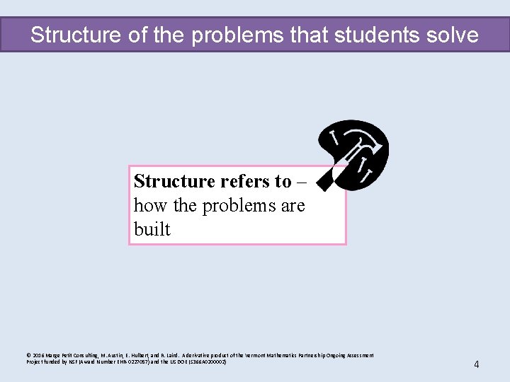 Session 5 Structures Intro and Multiplicative Relationships 2016