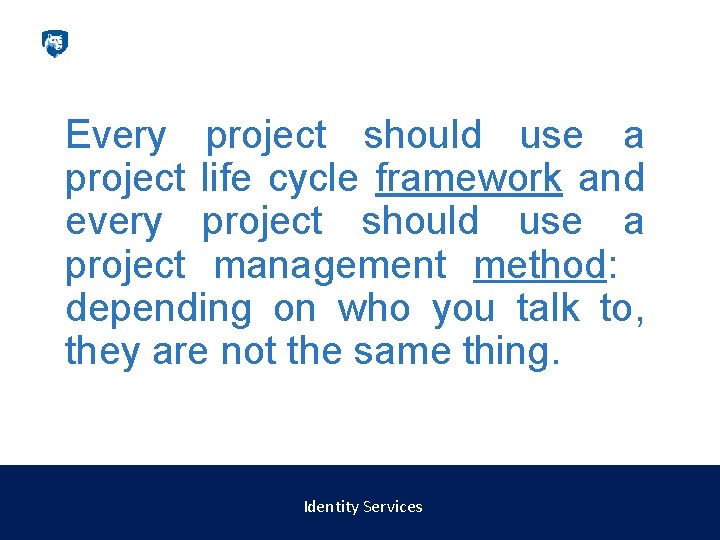 Whats in a Name The difference between Project