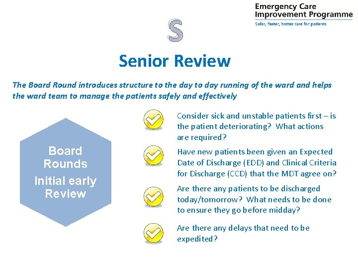 The SAFER patient flow bundle Red to Green