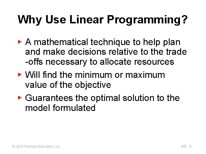 B MODULE Linear Programming Power Point presentation to