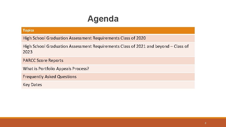 CLASS OF 2023 WELCOME Algebra 1 PARCC INFORMATIONAL