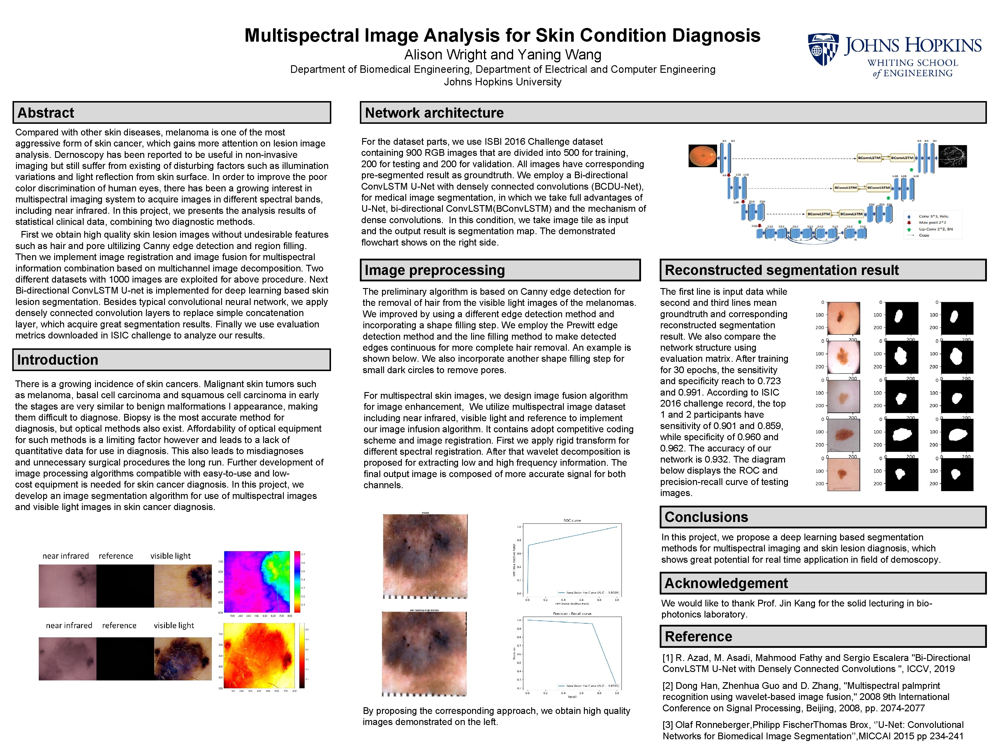 Multispectral Image Analysis for Skin Condition Diagnosis Alison