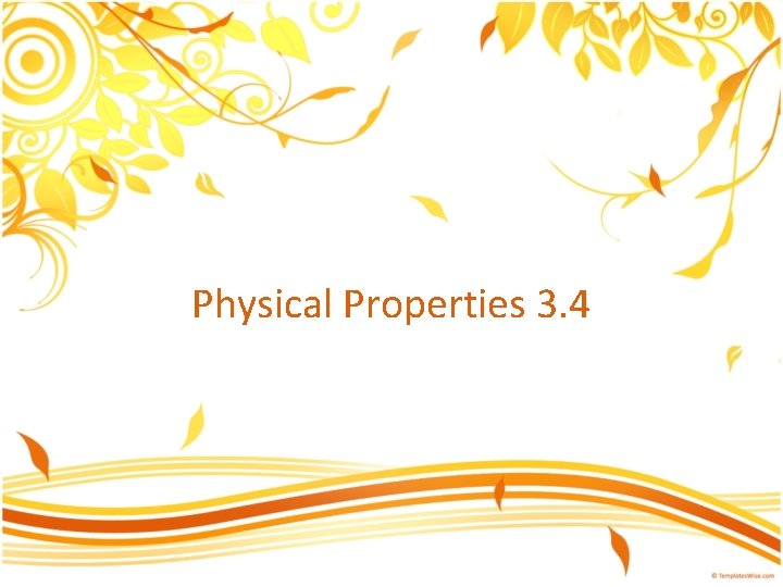 Physical Properties 3 4 Demonstration Calcium plus Water