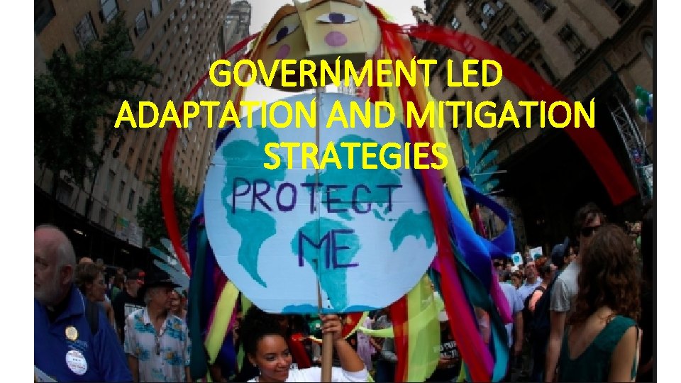 GOVERNMENT LED ADAPTATION AND MITIGATION STRATEGIES Subject guide