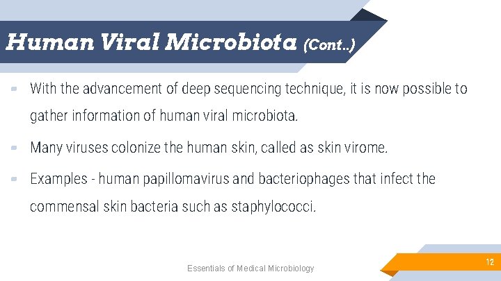 Normal Human Microbiota Learning objectives At the end