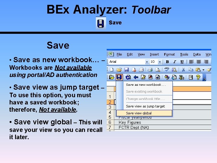 SAP Business Warehouse Business Explorer Analyzer for Power
