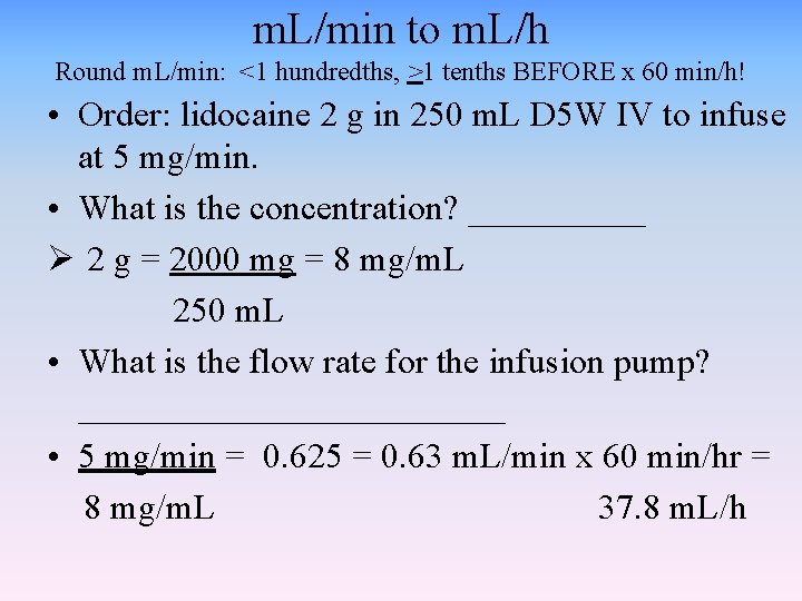 IV Calculations Heparin Insulin other meds Chapter 17