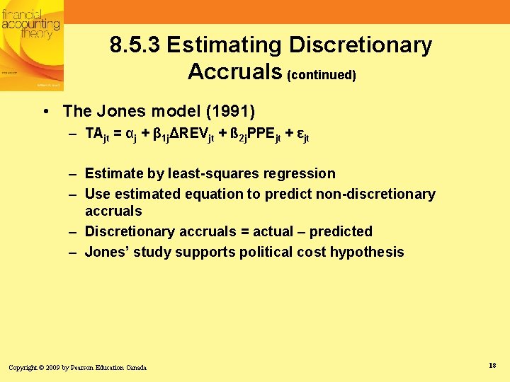 Chapter 8 Economic Consequences and Positive Accounting Theory
