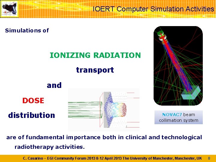 A GEANT 4 based Application to Support IntraOperative