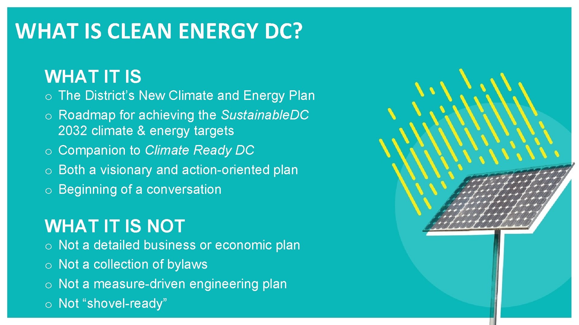 WHAT IS CLEAN ENERGY DC WHAT IT IS