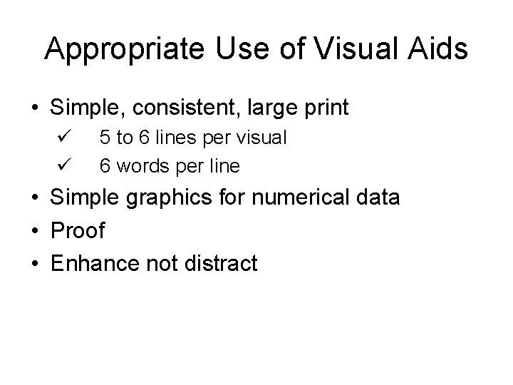 Presentational Aids Why and How What We Remember