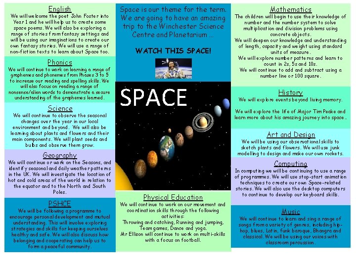 English We will welcome the poet John Foster