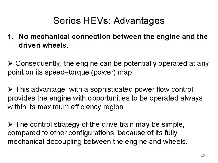 Mechatronics Module 1 Major Concepts of Hybrid Electric