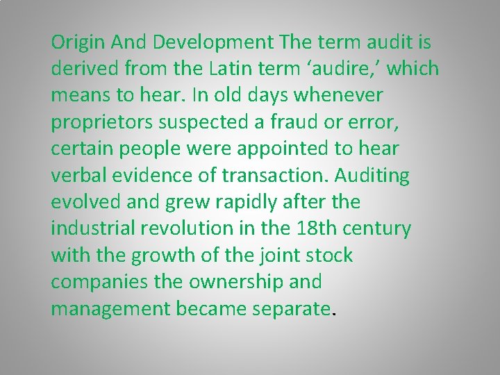 PRINCIPLES OF AUDITING SUBHASH KUMAR ASSISTANT PROFESSOR GUEST