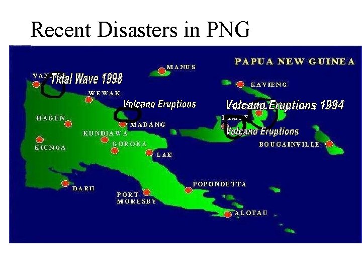 Papua New Guinea Brief Overview of Disasters World