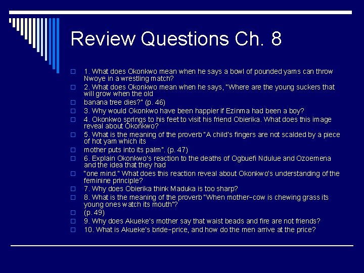 Review Questions Ch 1 o 1 Why is