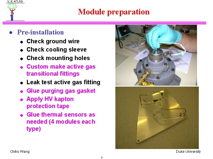 TRT Barrel integration Status Schedule Chiho Wang Duke