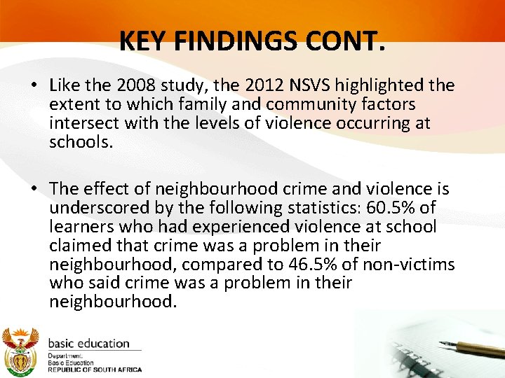 STRATEGIES FOR NON VIOLENCE IN EDUCATION Presentation by