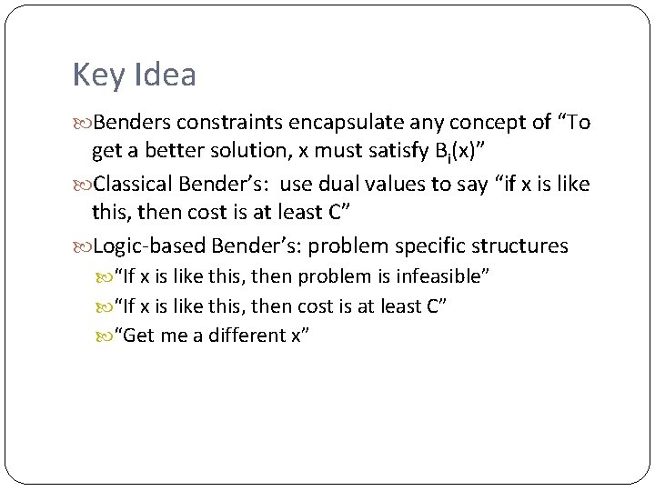 Combinatorial Benders Cuts for Sports Scheduling Optimization Michael